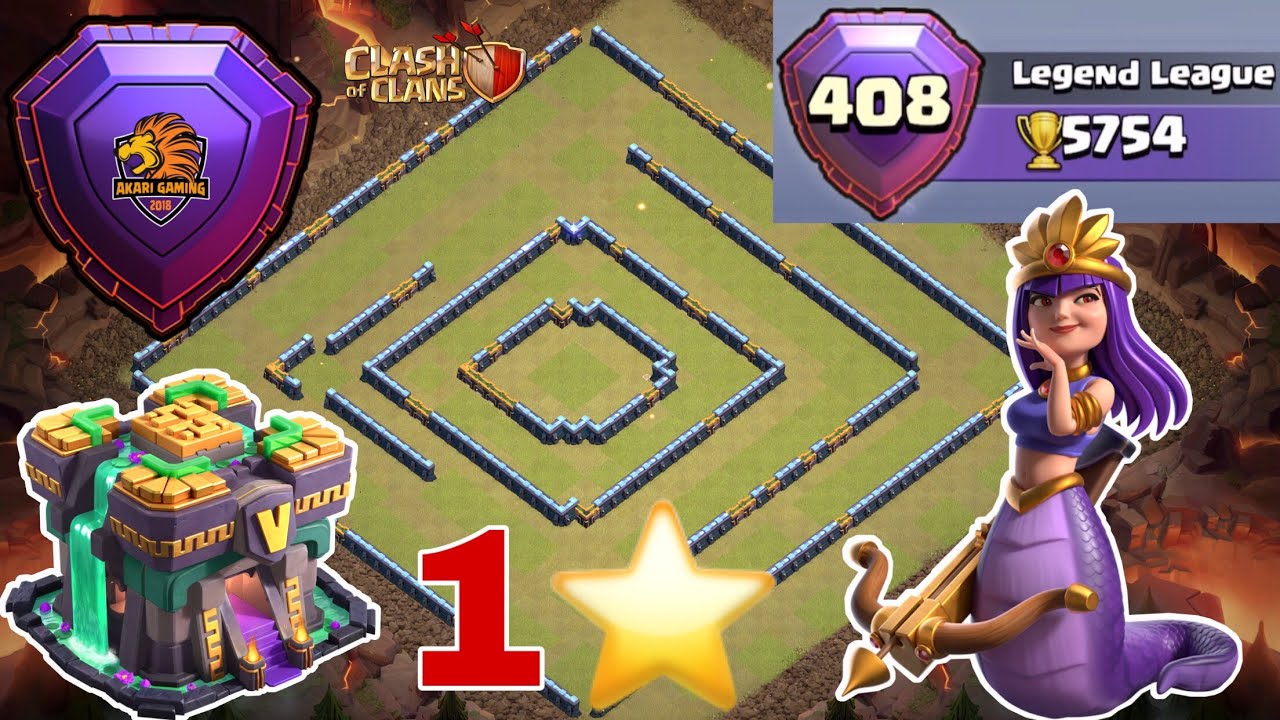 NEW BASE TH14 DỄ 1 SAO RANK 5k8 HUYỀN THOẠI HIỆU QUẢ tháng 6 2021 Clash of clans